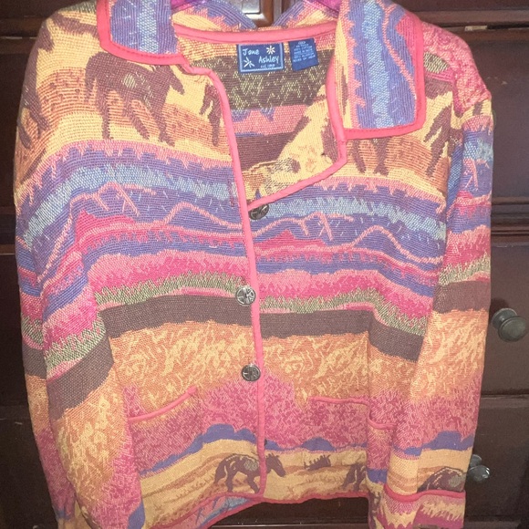 Jane Ashley | Jackets & Coats | Jane Ashley Western Tapestry Jacket ...